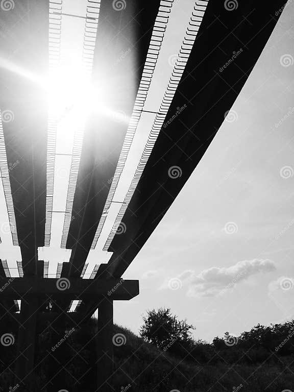 Unfinished bridge stock photo. Image of shining, architecture - 43247860