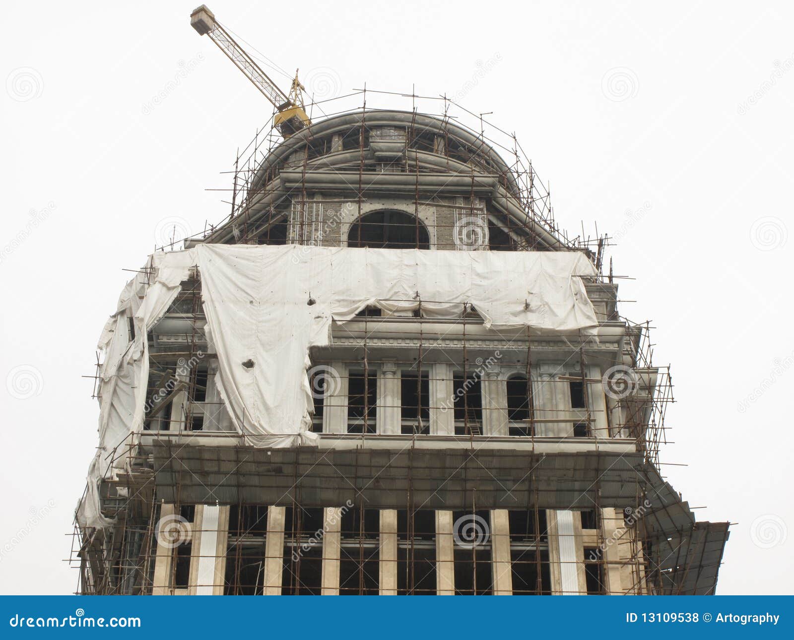 Unfinished building stock photo. Image of high, tall - 13109538