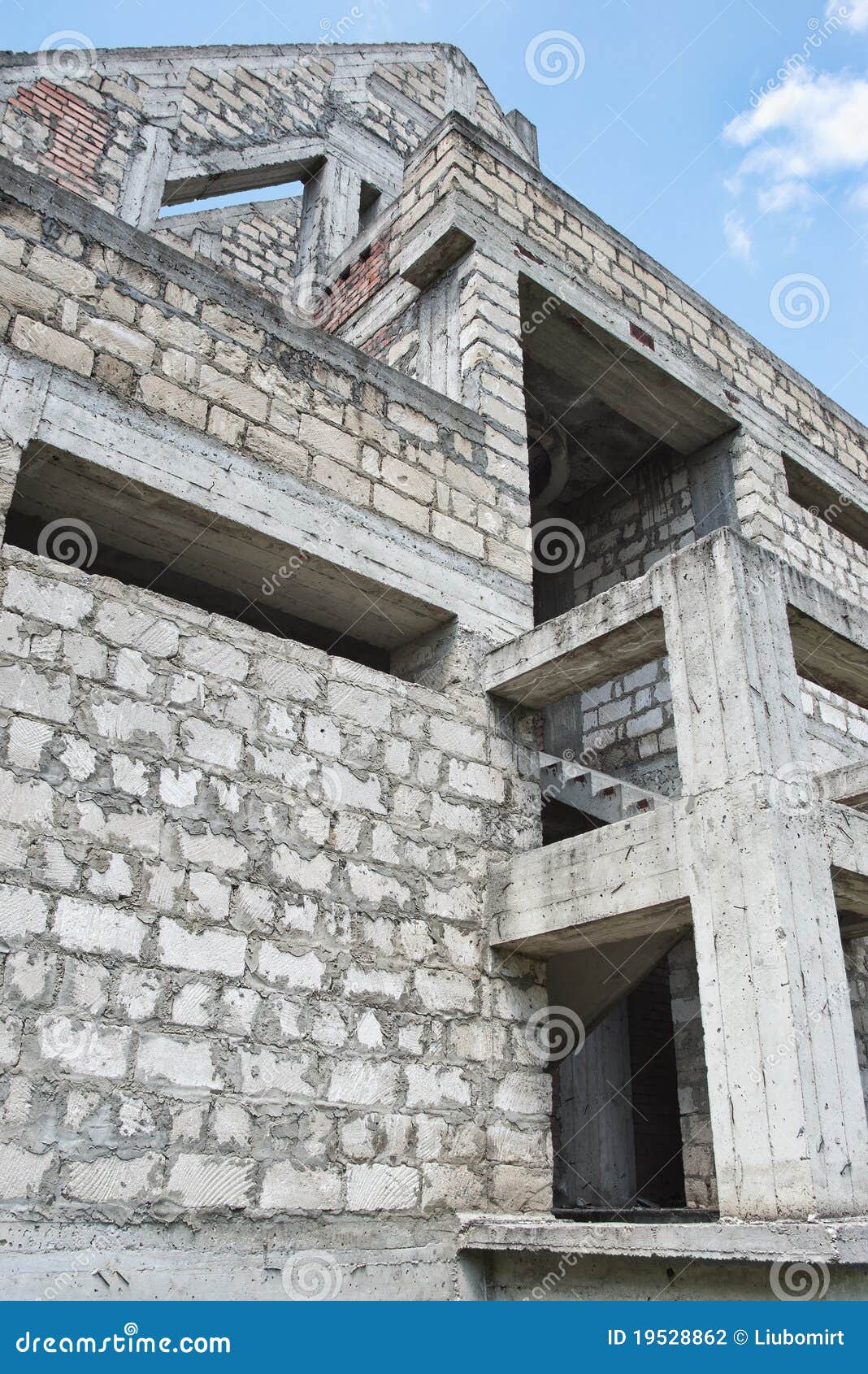 Unfinished building stock photo. Image of cement, urban - 19528862