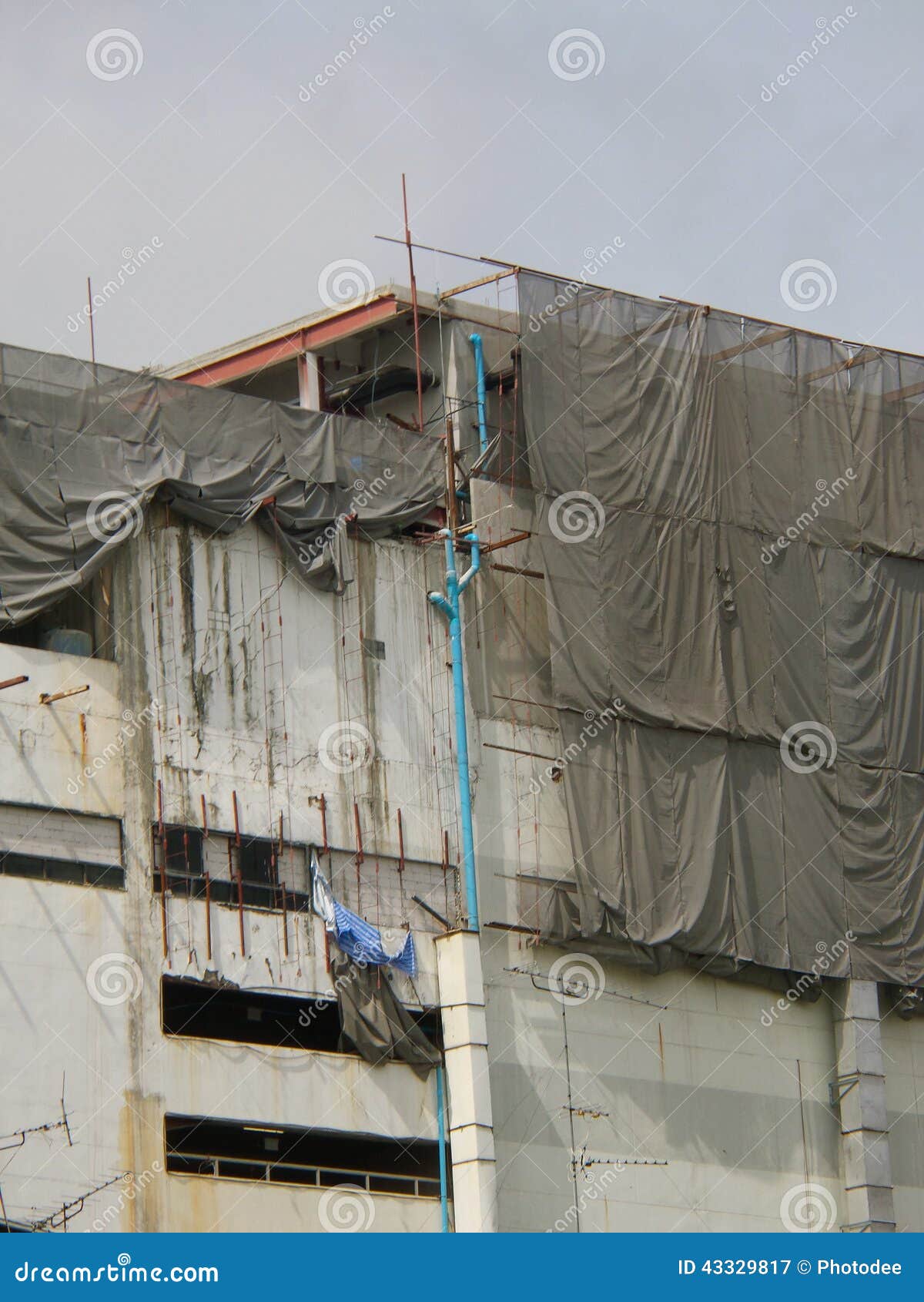 Unfinished building stock image. Image of architectural - 43329817