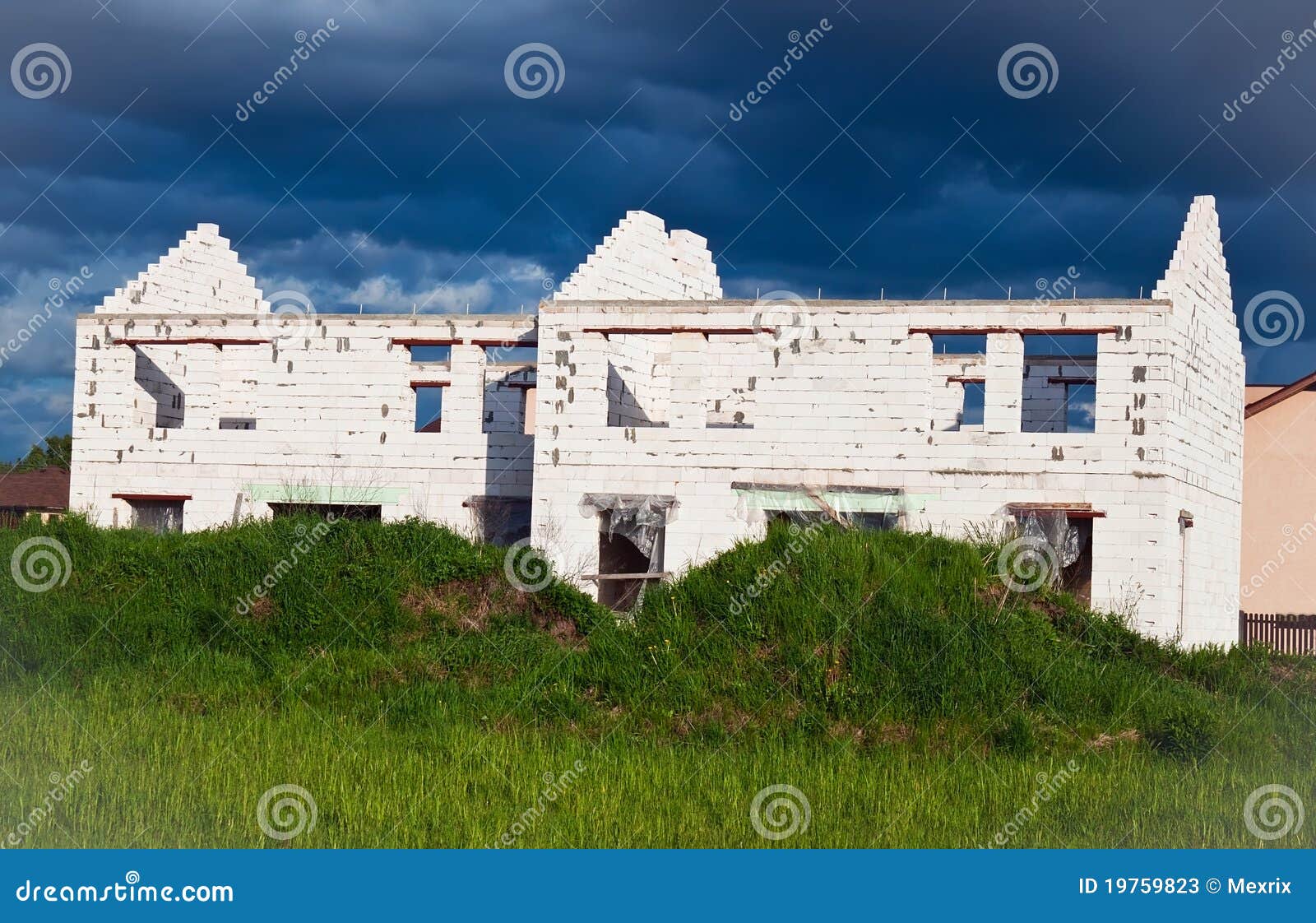 Unfinished Building Construction Stock Image - Image of development ...