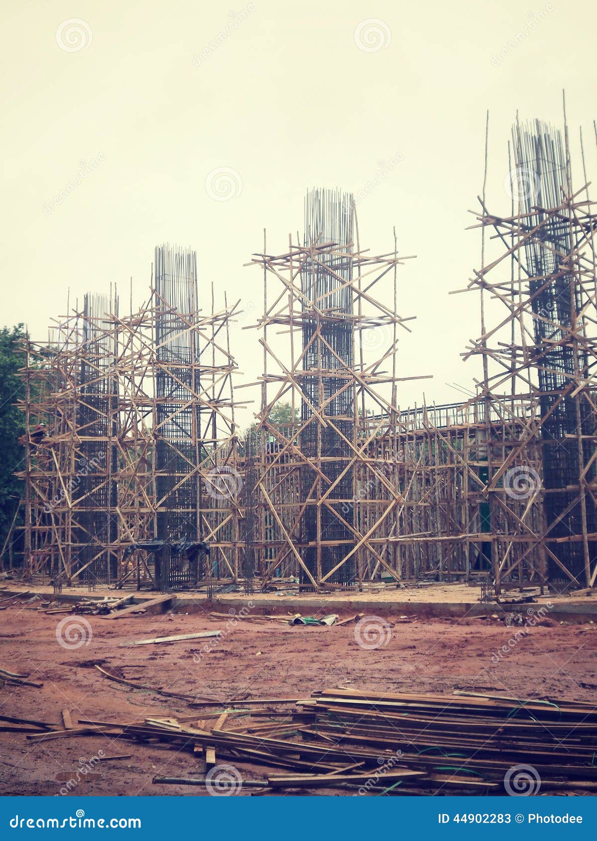 Unfinished building stock image. Image of buildings, tower - 44902283