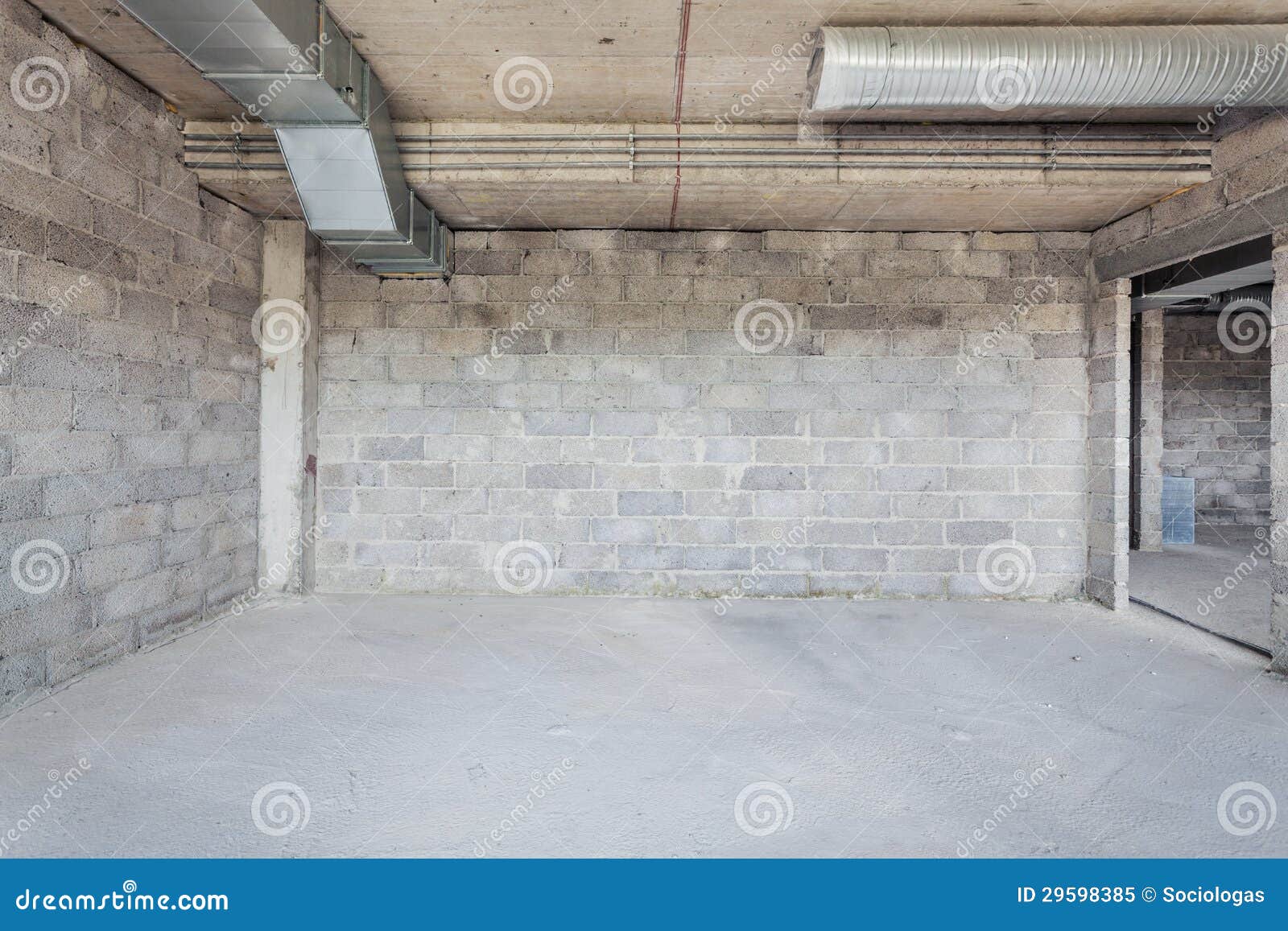 Unfinished Building Interior Stock Image - Image of renovation ...
