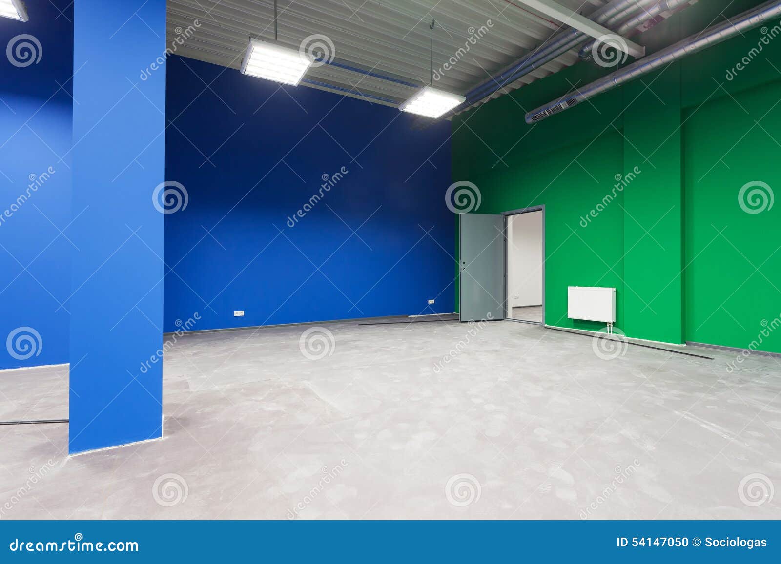 Unfinished Building Interior Stock Photo - Image of concrete, color ...