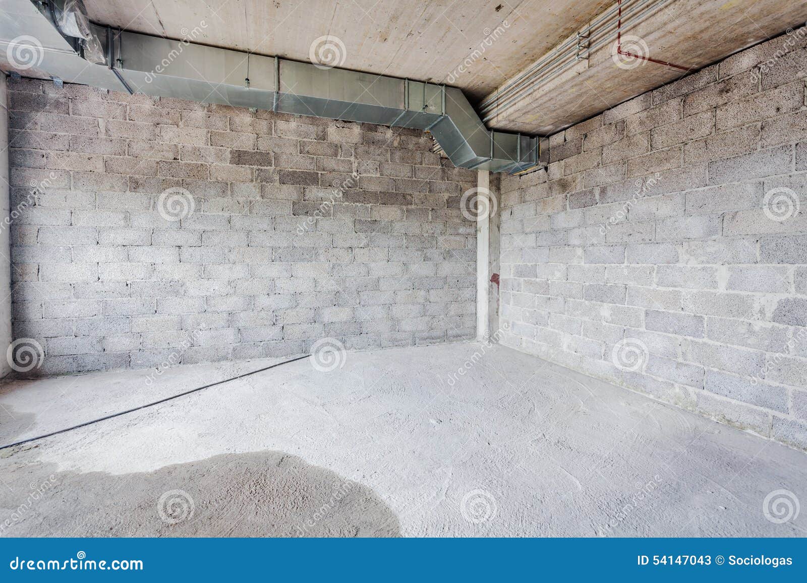 Unfinished Building Interior Stock Image - Image of indoor ...
