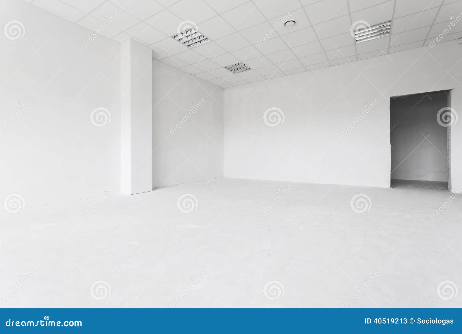 Unfinished Building Interior Stock Image - Image of empty, restore ...