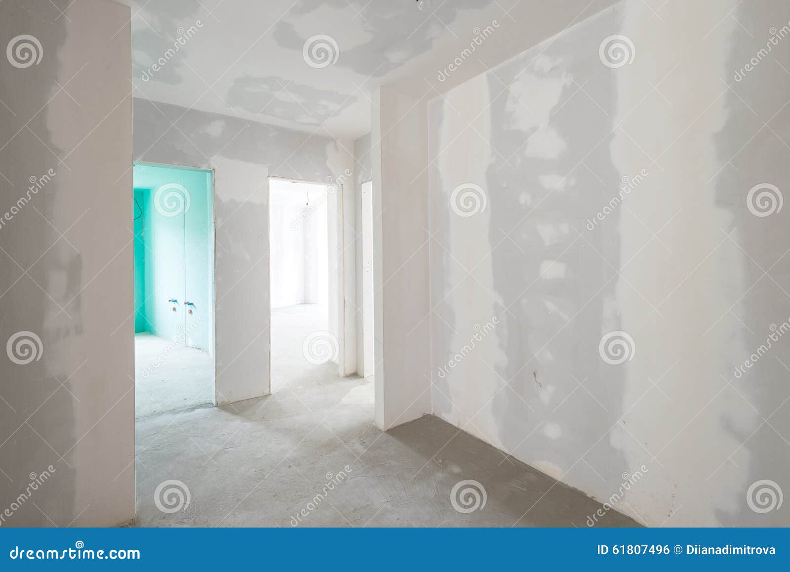 Unfinished Building Interior Stock Photo - Image of house, home: 61807496