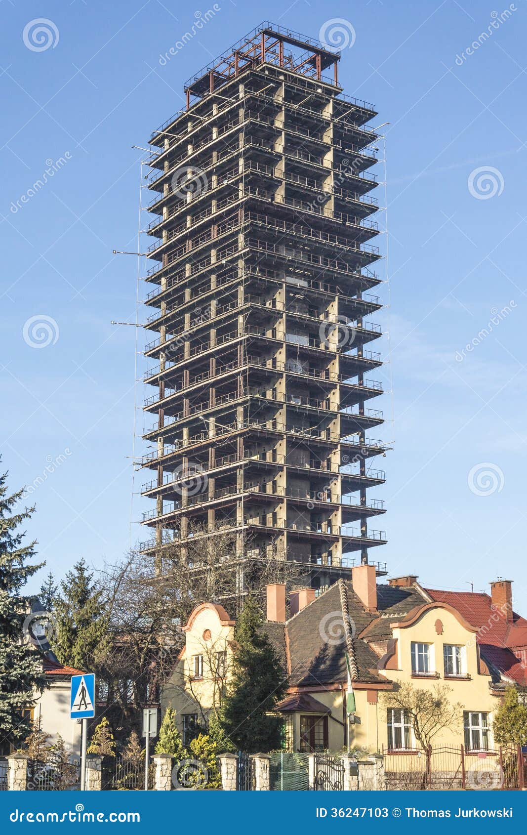 Unfinished building stock image. Image of garniture, details - 36247103