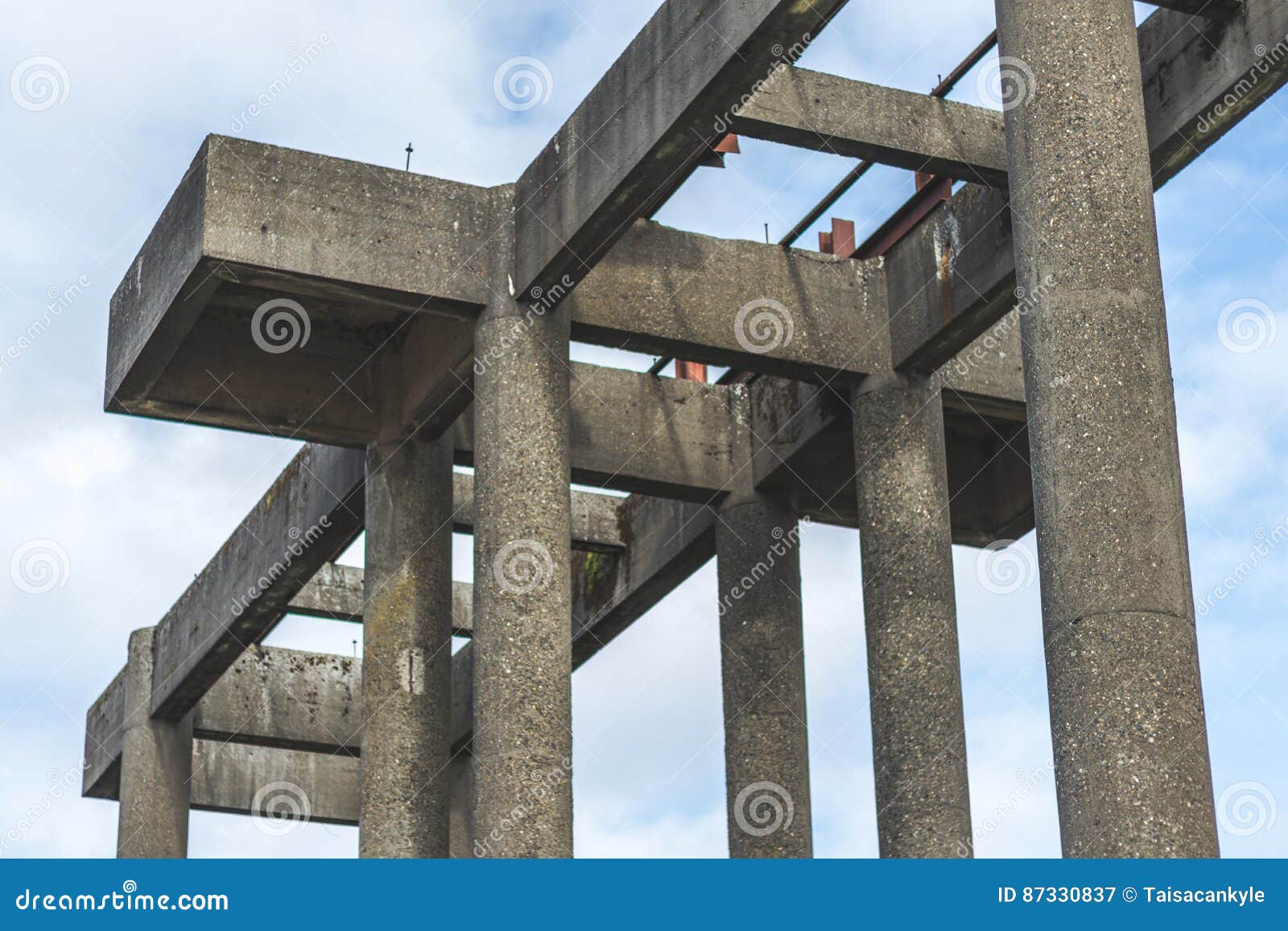 Unfinished Concrete Structure Stock Image - Image of ruins, industry ...