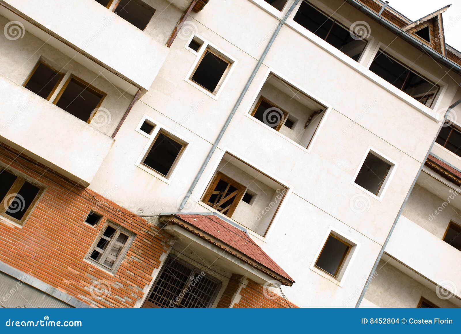 Unfinished construction stock photo. Image of building - 8452804