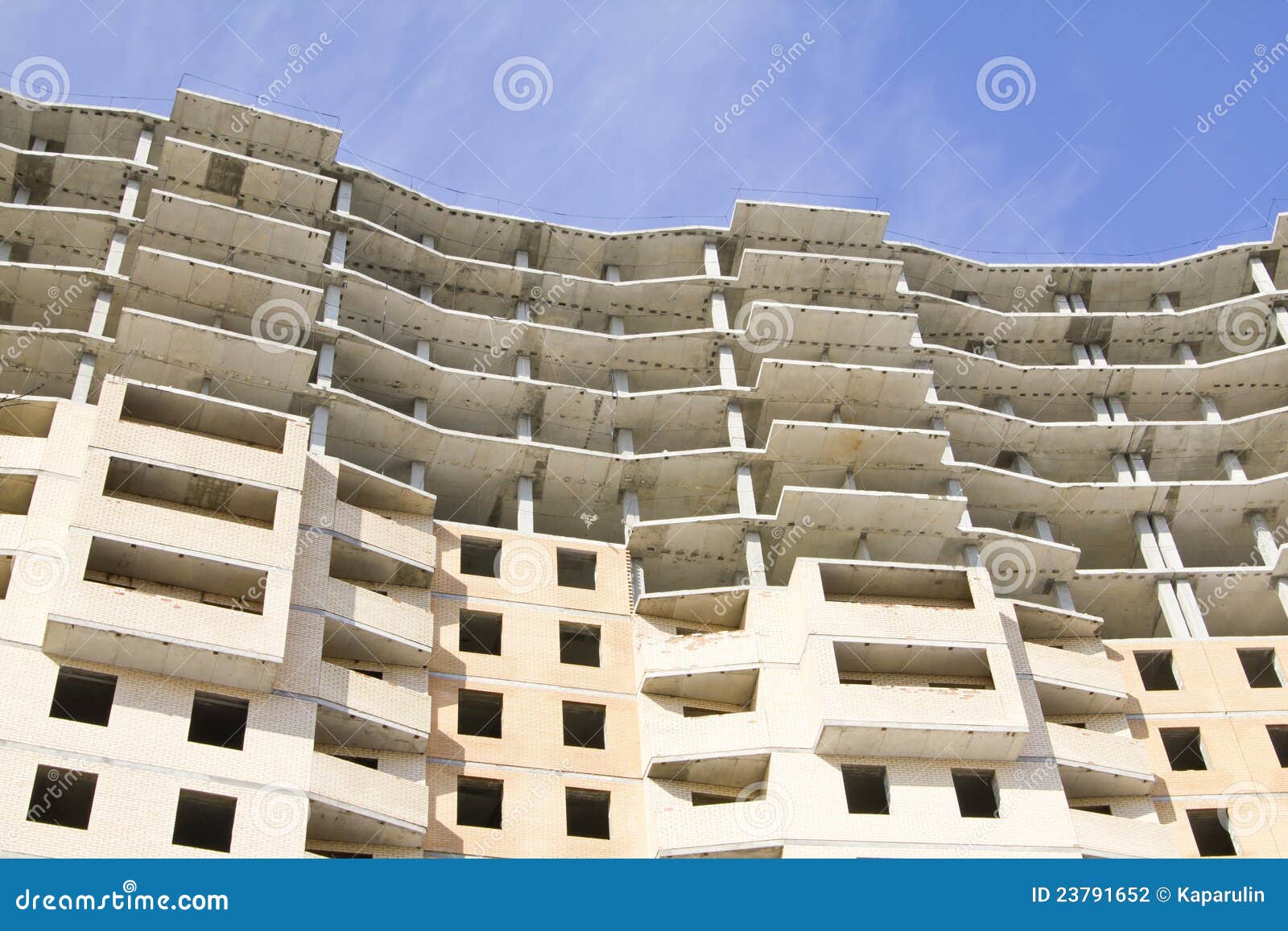 Unfinished Construction Site Stock Photo - Image of scaffold ...