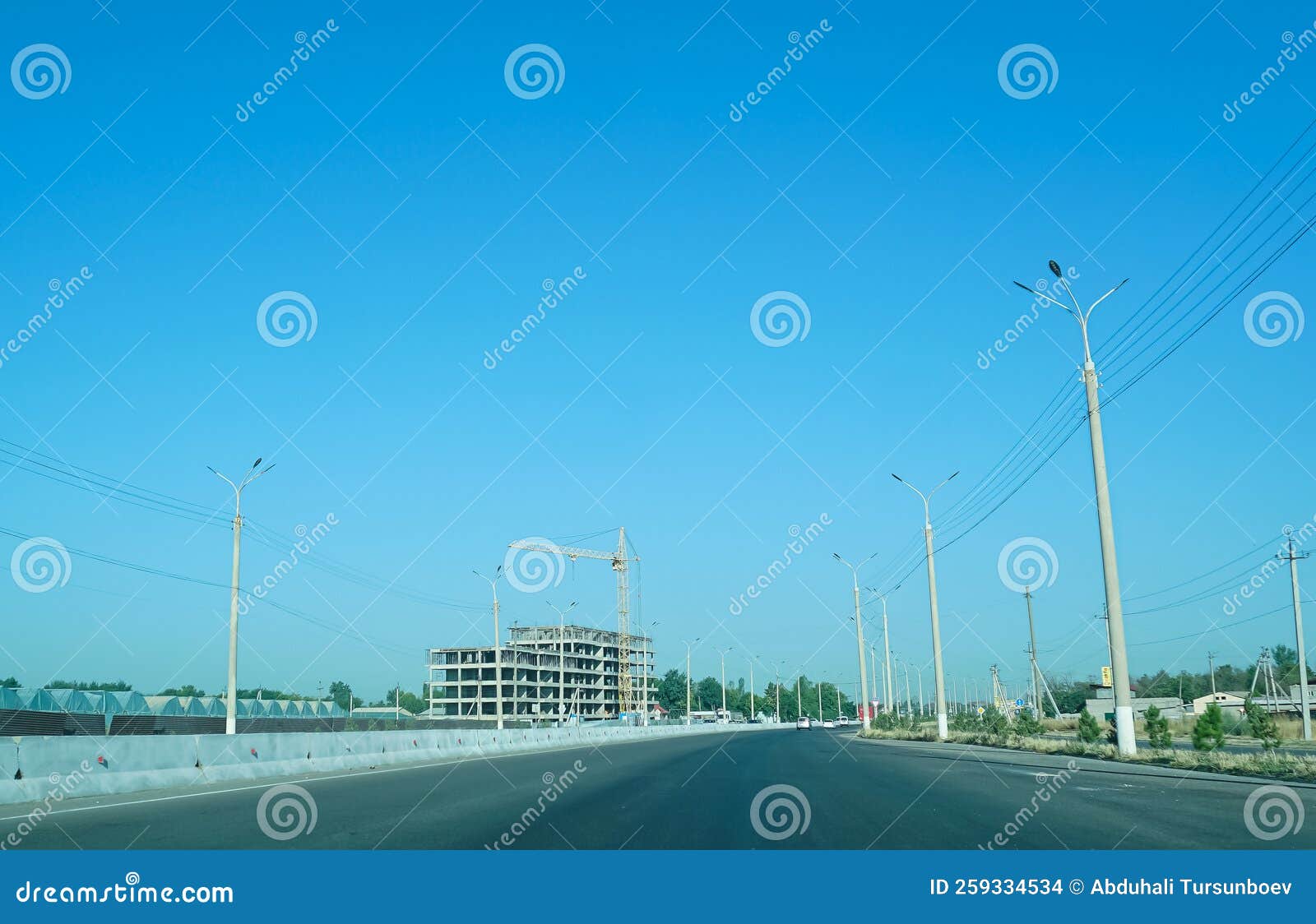 Unfinished Constructions on the Side of the Road Stock Photo - Image of ...
