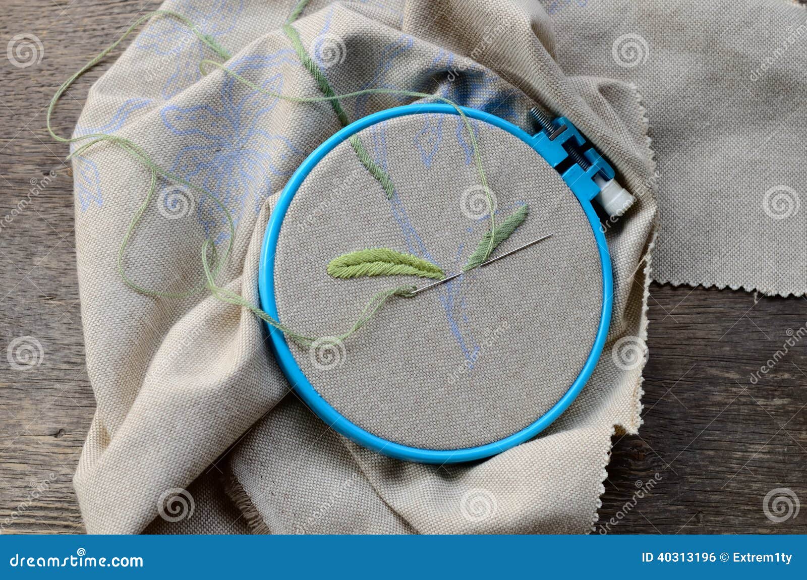 Unfinished embroidery stock photo. Image of ornate, homemade - 40313196