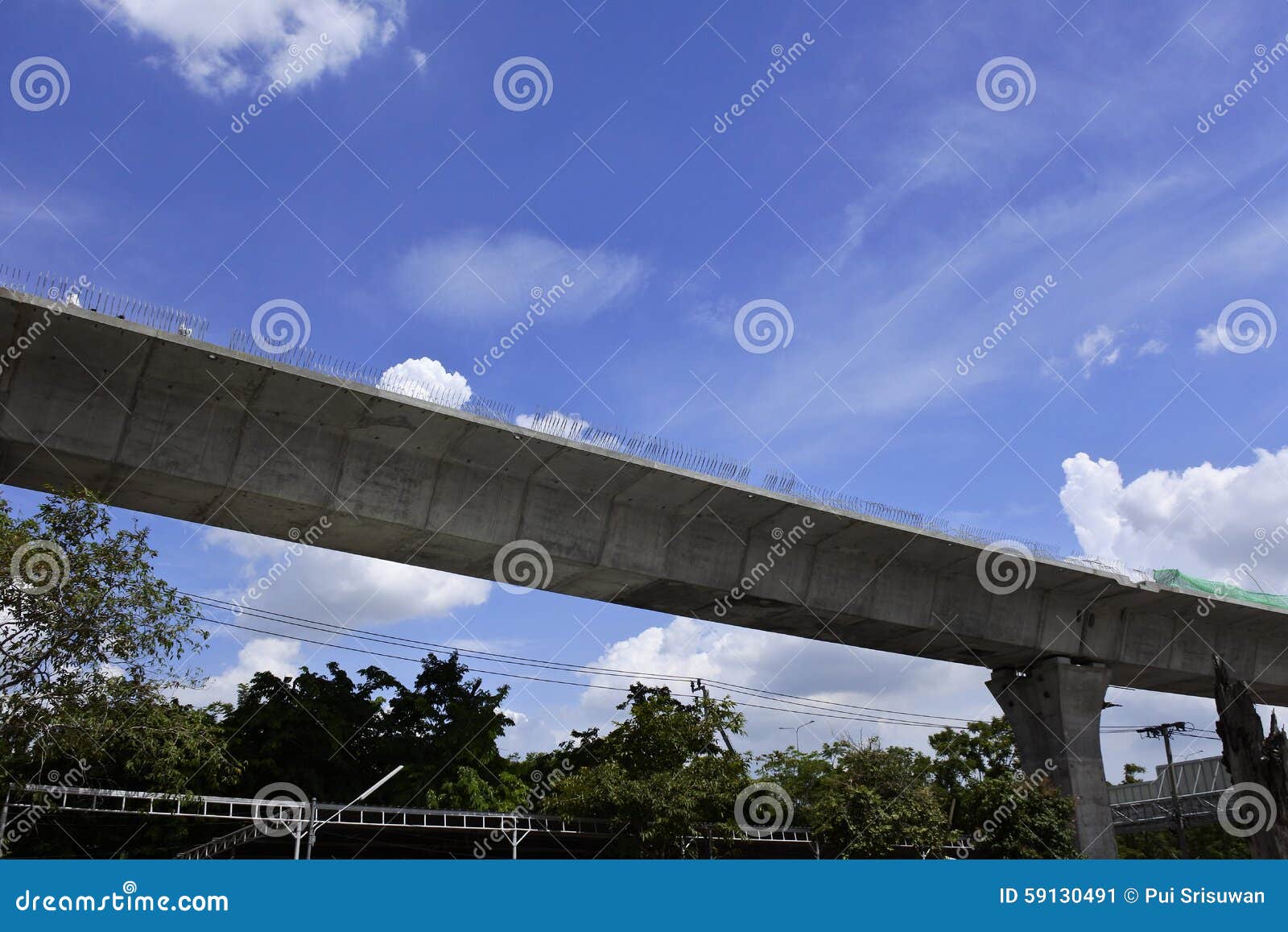 The unfinished freeway stock image. Image of engineering - 59130491