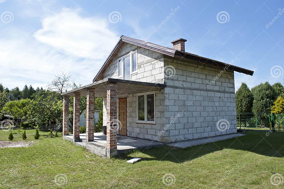 Unfinished house stock image. Image of abode, facade - 20769257