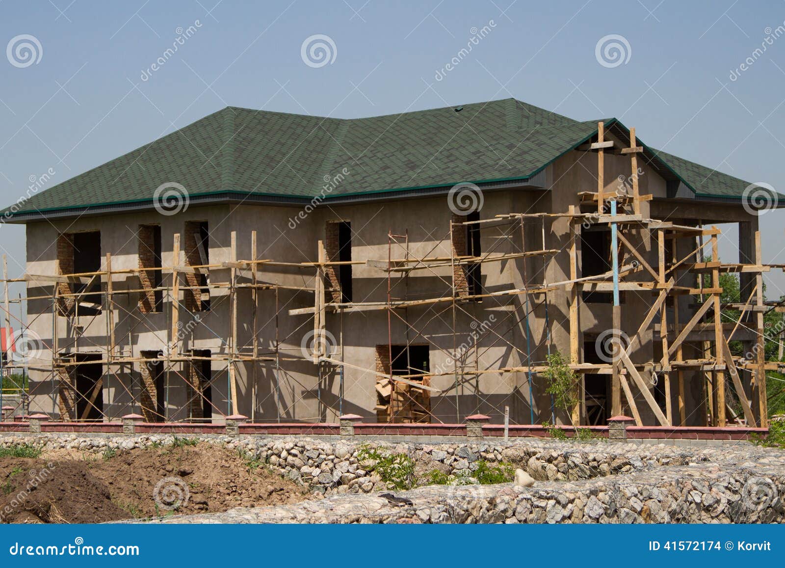 Unfinished house stock photo. Image of floor, modern - 41572174