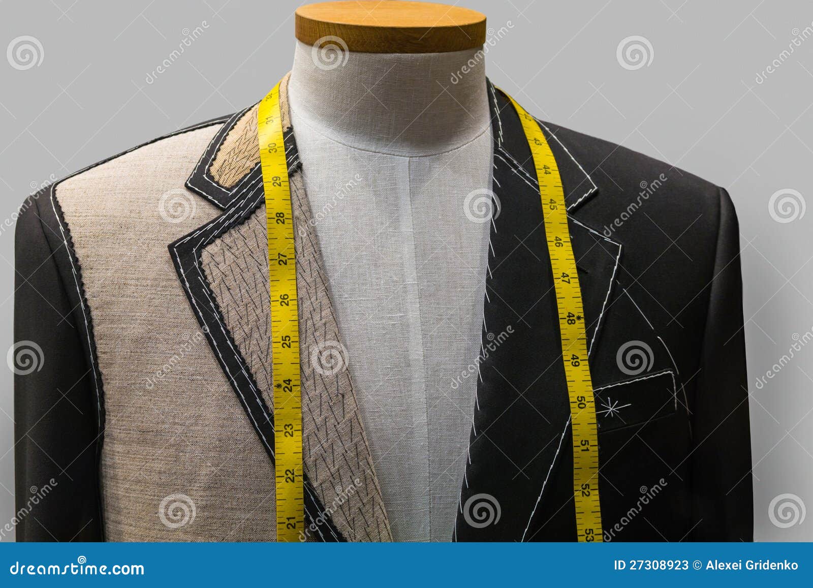 Unfinished Jacket at a Tailor Shop (horizontal) Stock Image - Image of ...