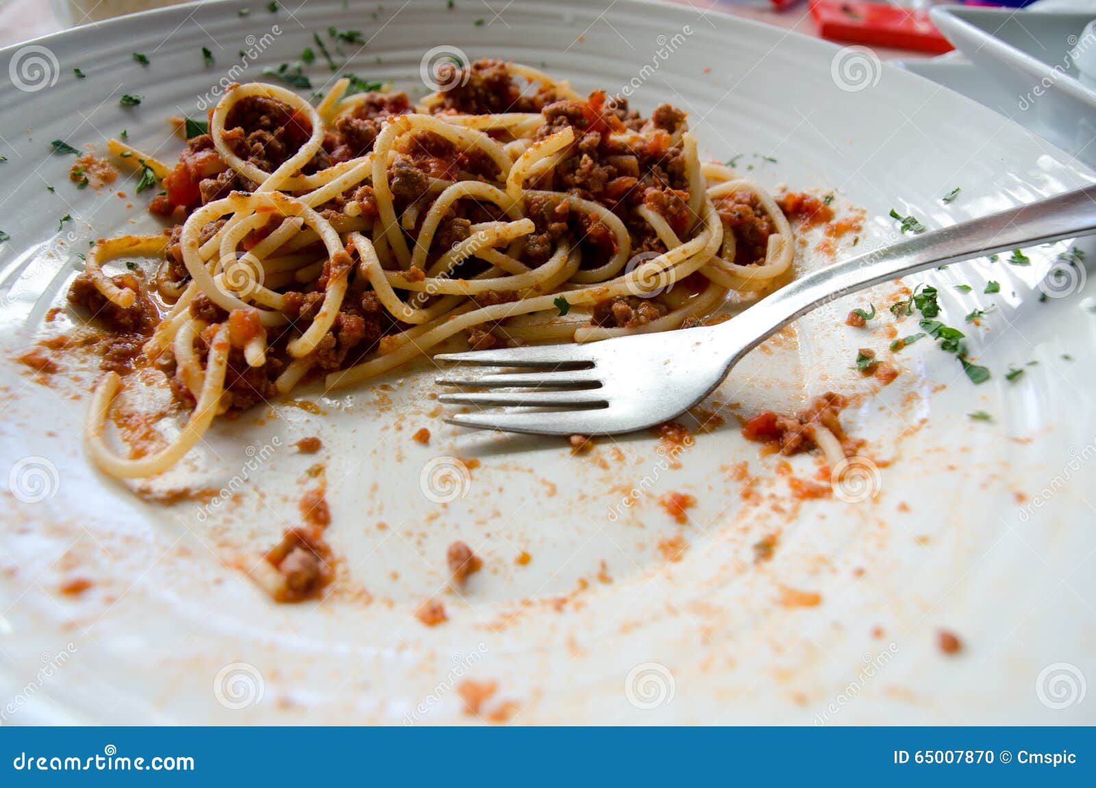 Unfinished meal stock photo. Image of uneaten, dinner - 65007870