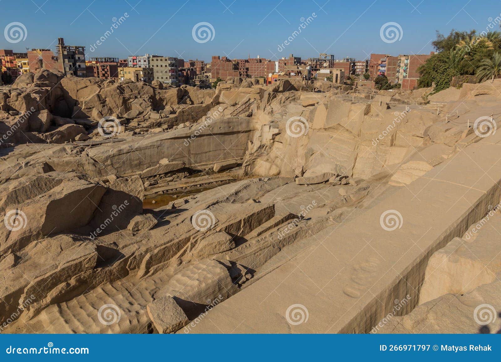 The Unfinished Obelisk At Stone Quarries Of Aswan, Egypt Royalty-Free ...