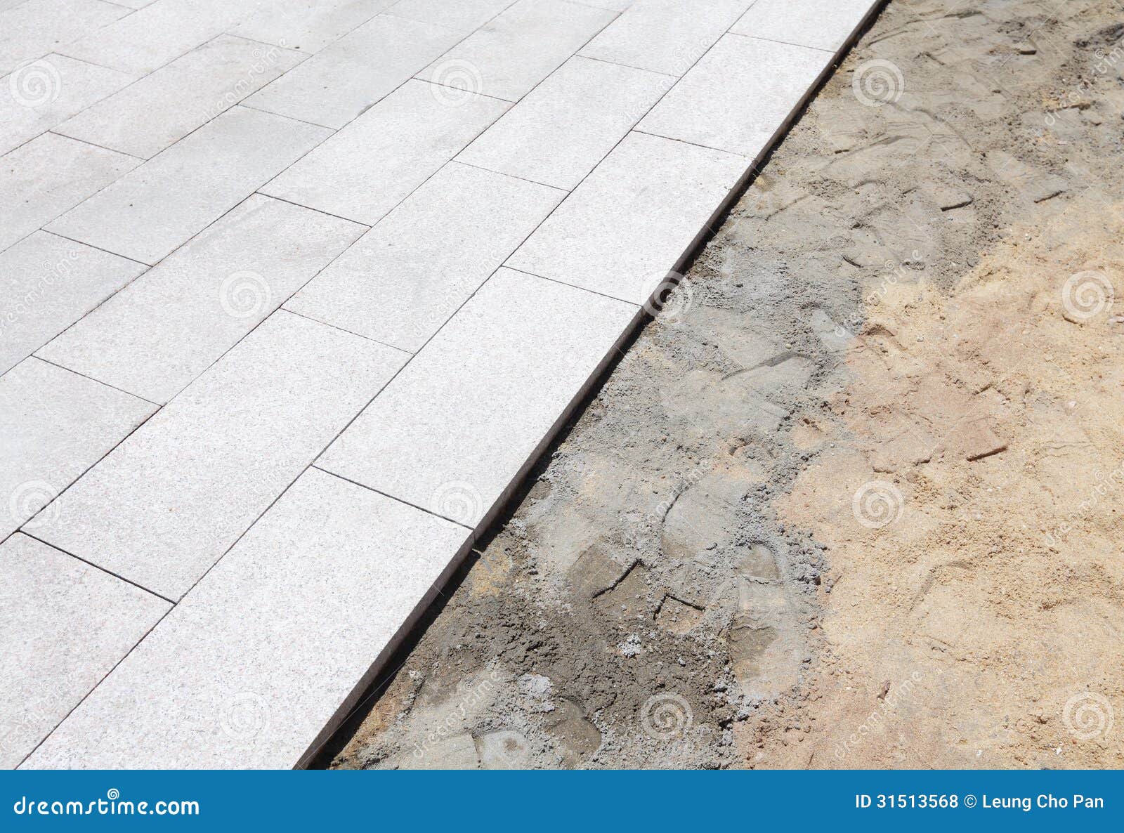 Unfinished Outdoor Paving Stone Stock Photo - Image of grey, path: 31513568