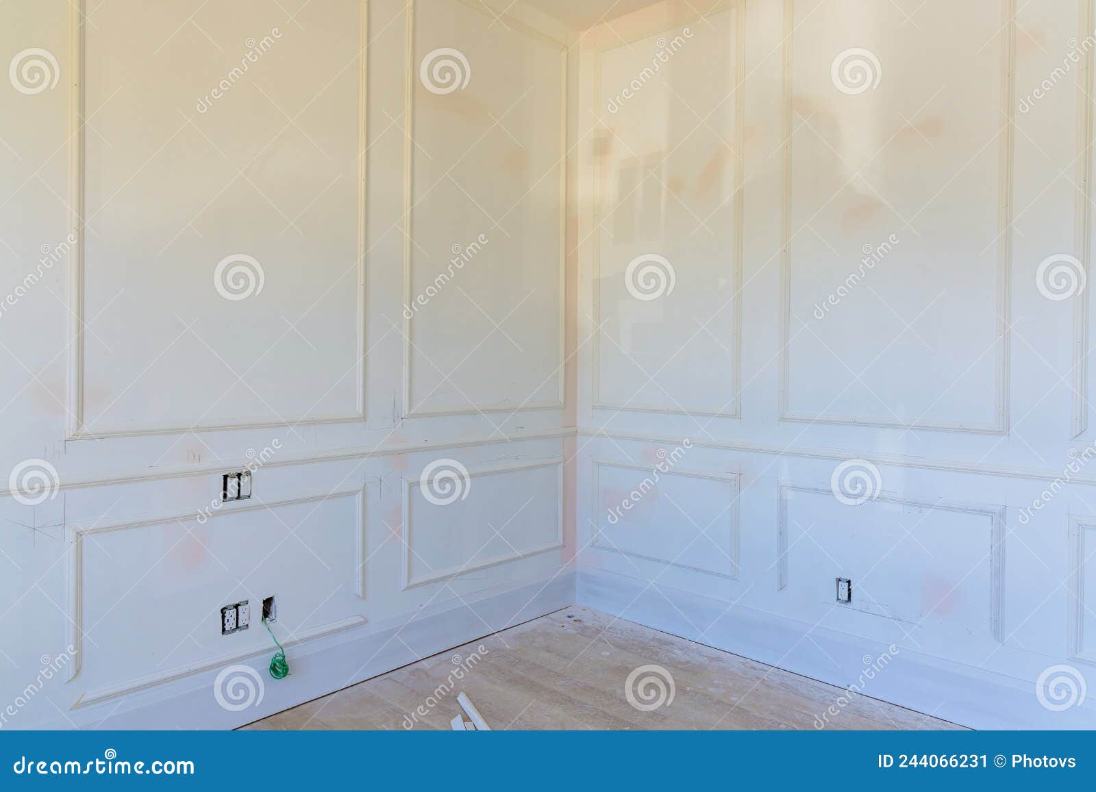 Plasterboard Interior Room New Construction of Drywall Stock Image ...