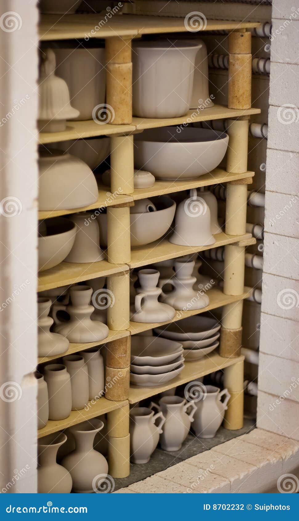 Unfinished porcelain stock photo. Image of porcelain, kiln - 8702232
