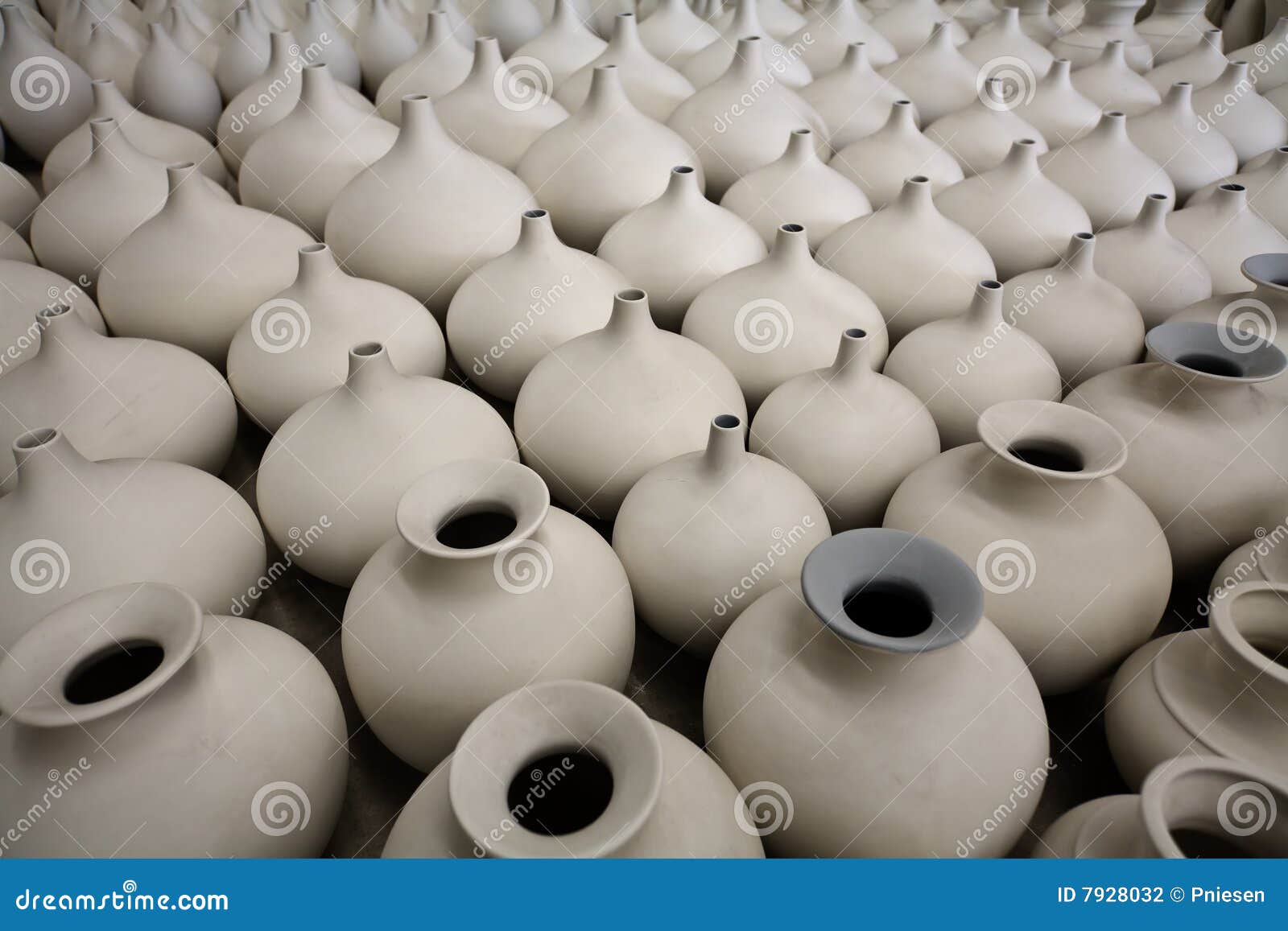 Unfinished Porcelain Pottery Stock Photo - Image of grey, baked: 7928032