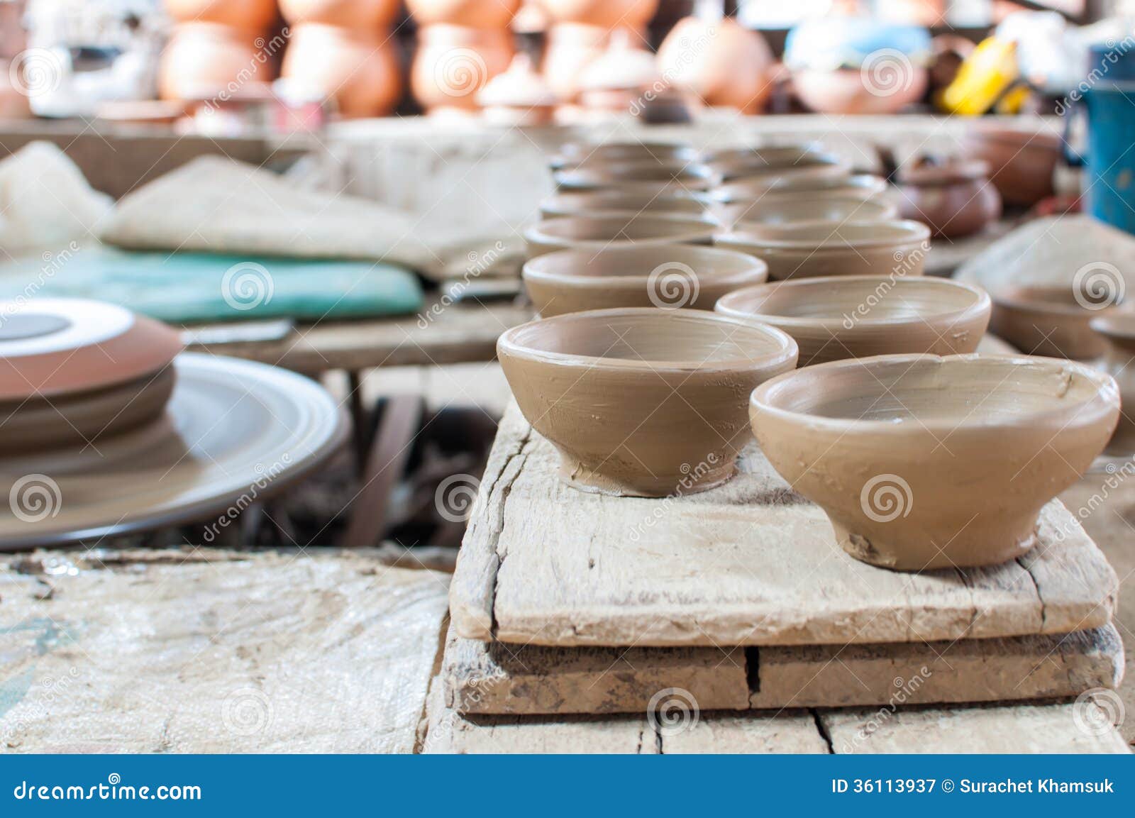 Unfinished pottery stock image. Image of decorating, original - 36113937