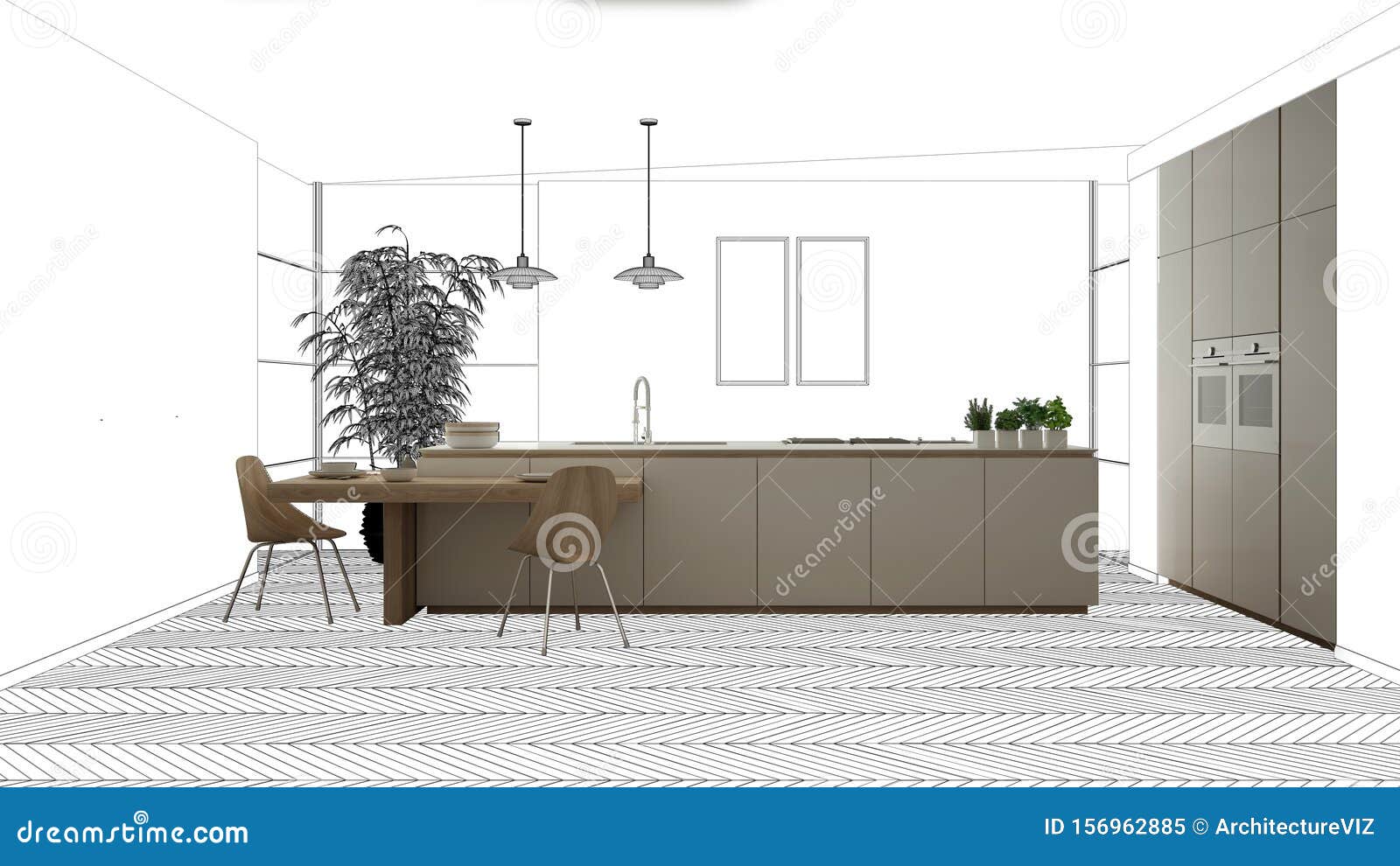 Unfinished Project, Under Construction Draft, Concept Interior Design ...