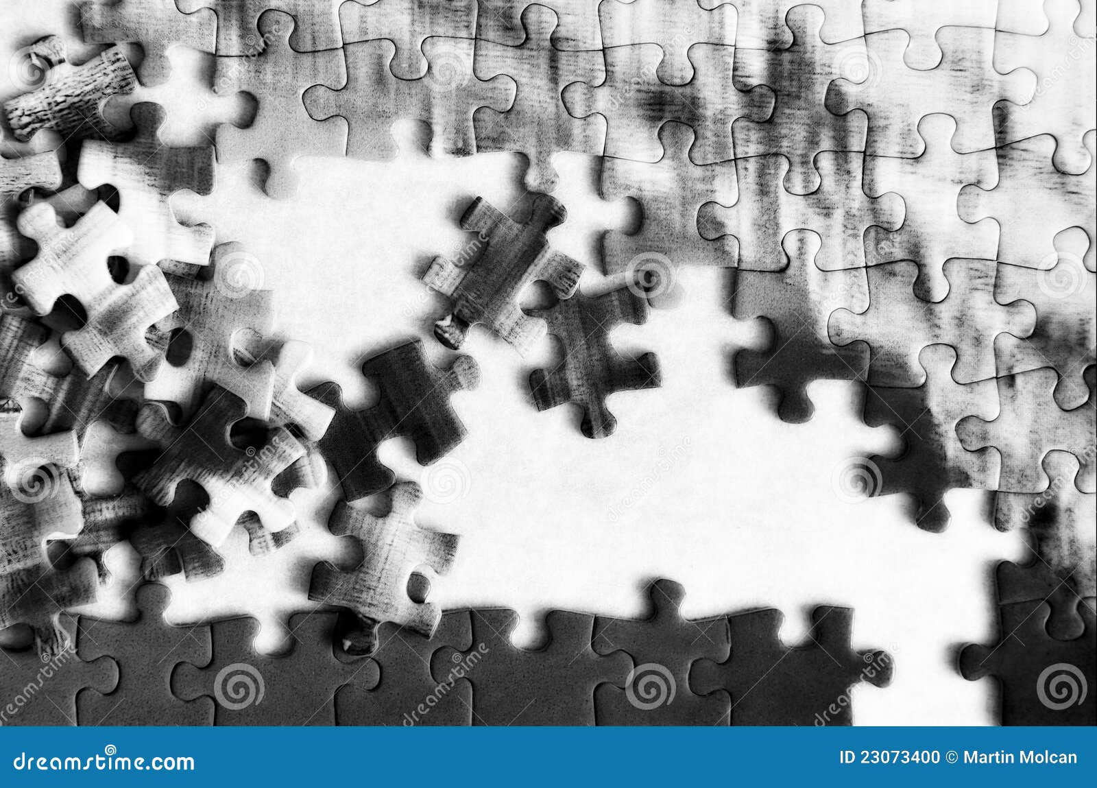 Unfinished Puzzle Detail Background Stock Photo - Image of challenge ...