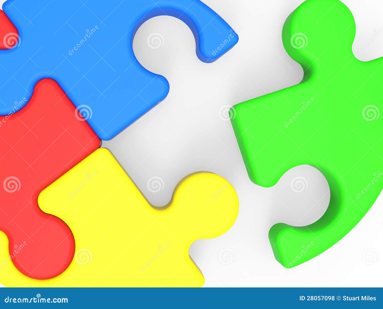 Unfinished Puzzle Shows Final Piece Stock Illustration - Illustration ...