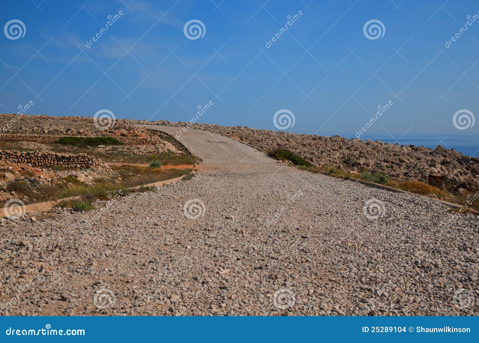 Unfinished road stock photo. Image of empty, road, rocks - 25289104