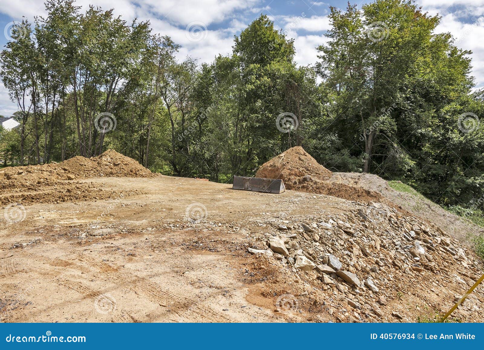 Unfinished Road Under Construction Stock Photo - Image of tree ...