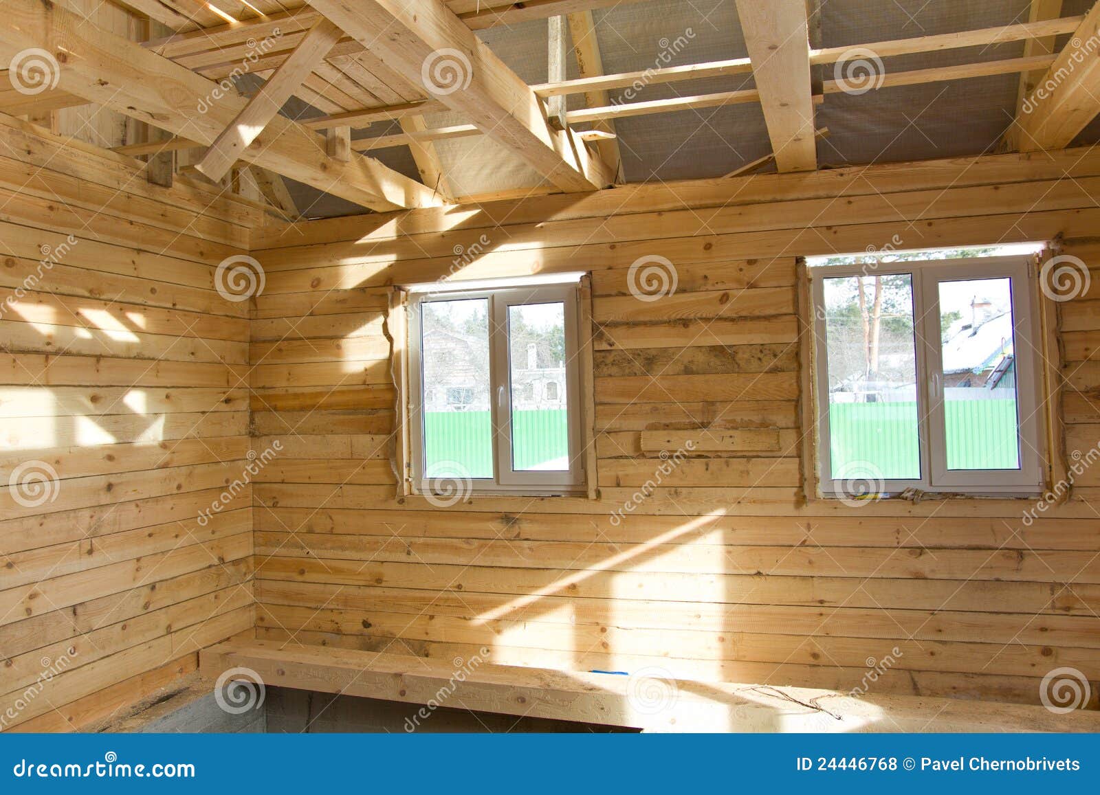 Unfinished Village House Inside Stock Photo - Image of process, house ...