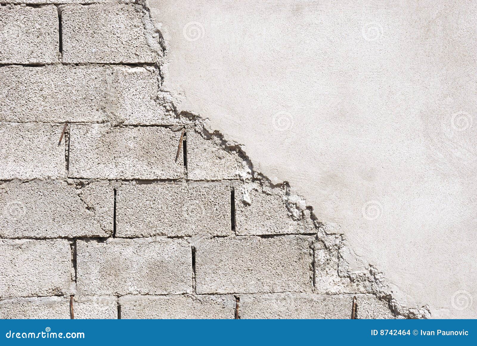 Unfinished wall stock photo. Image of construction, grunge - 8742464