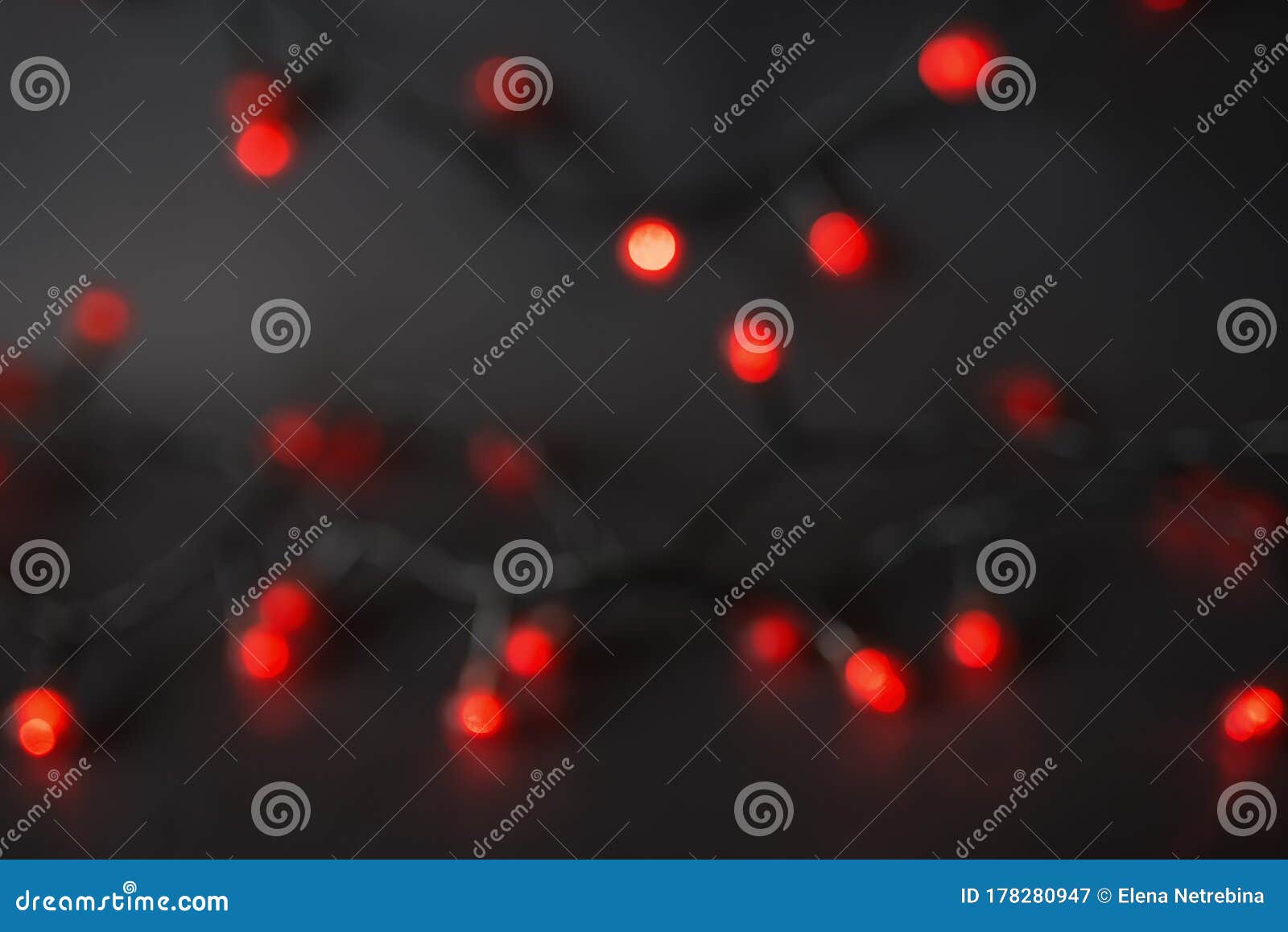 Unfocused Abstract Red Light Bulbs on a Black Background Stock Image ...