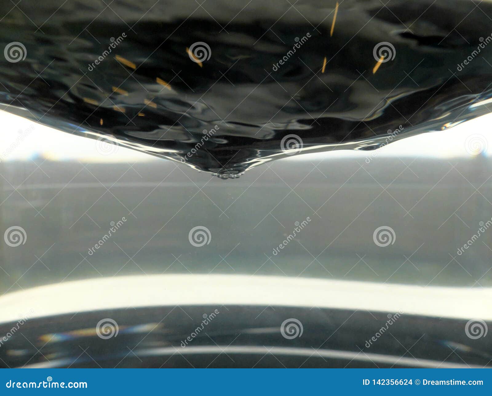 Unfocused Blurred Silver Rotating Turbulent Liquid for Background or ...