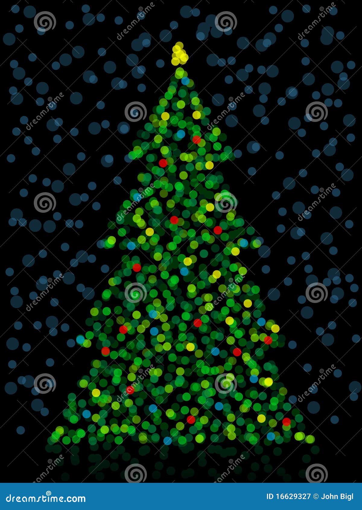 Unfocused Christmas Tree stock vector. Illustration of circles - 16629327
