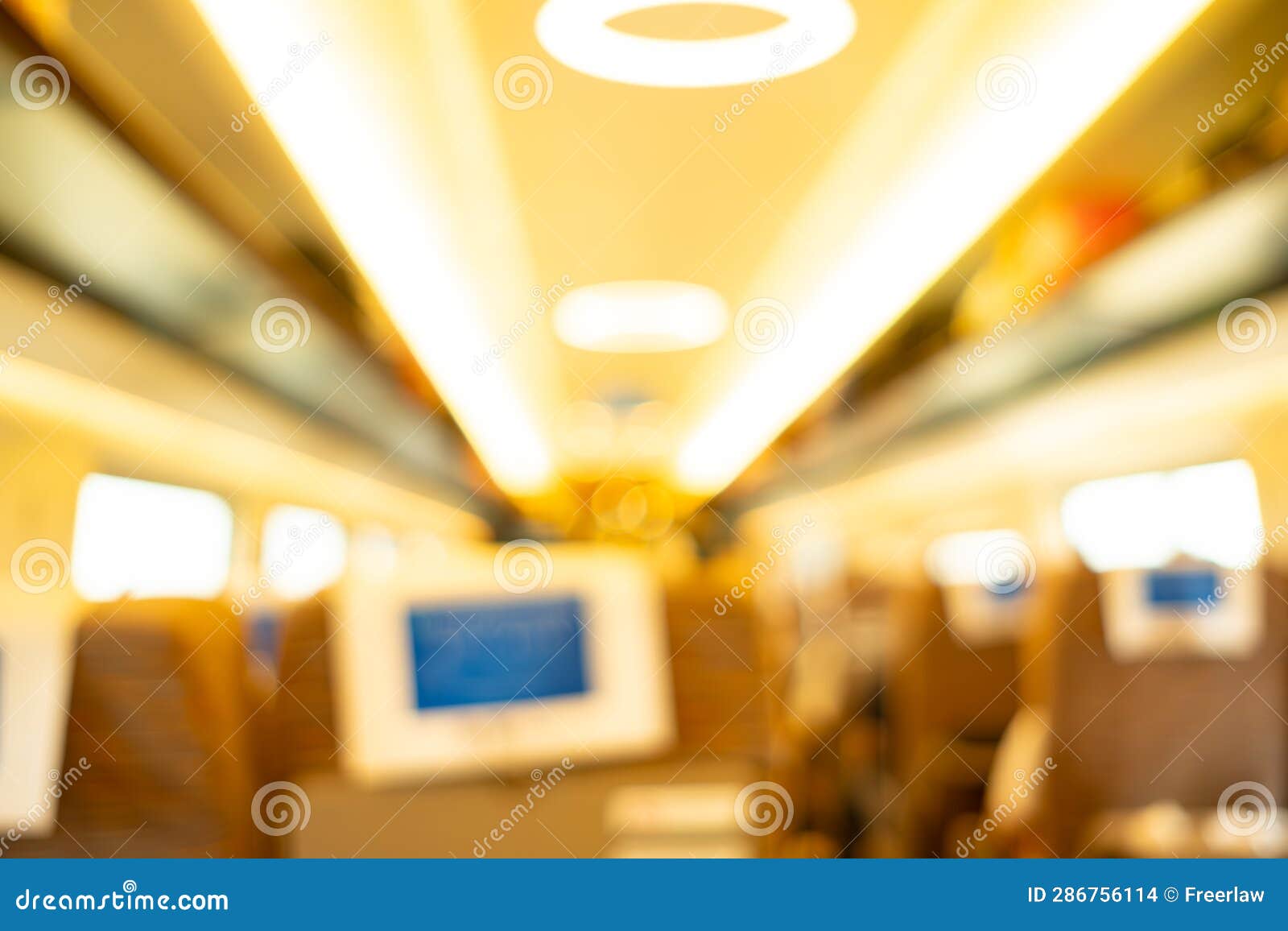 Unfocused High-speed Train Inside As Background at Horizontal Stock ...