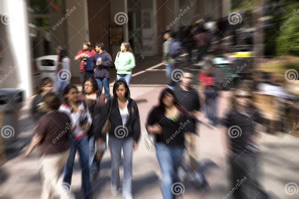 Unfocused students stock image. Image of group, modern - 3394801