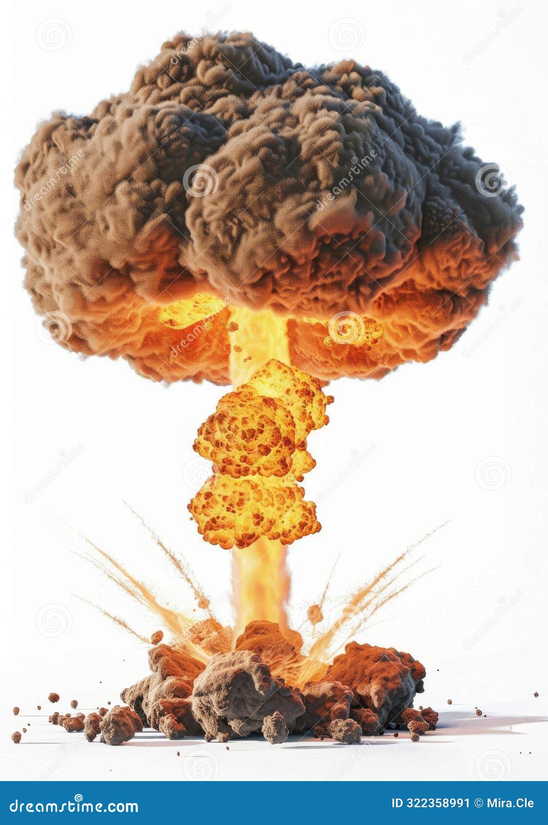 The Unfolding Fury of a Nuclear Blast - a Dramatic Depiction of ...