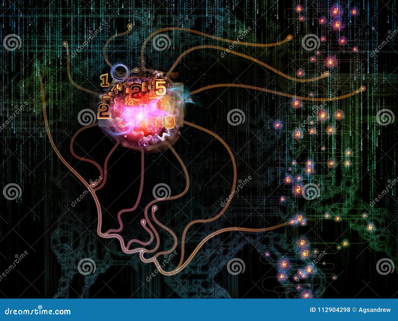Unfolding of Machine Consciousness Stock Illustration - Illustration of ...