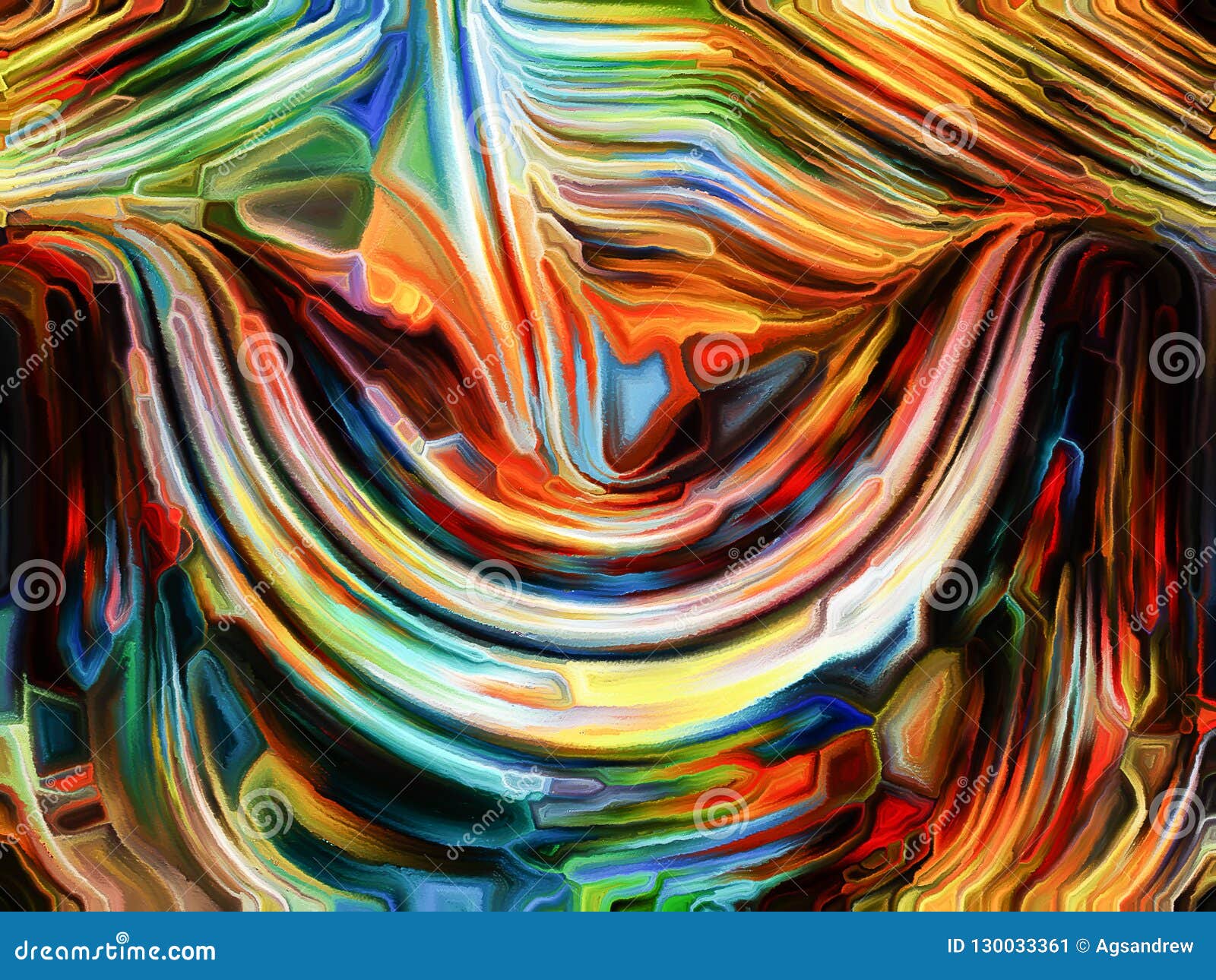 Unfolding of Pattern stock illustration. Illustration of paint - 130033361