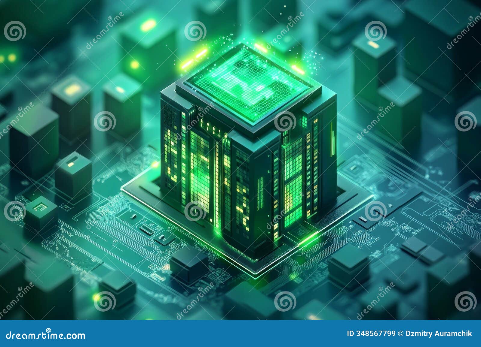The Unfolding of Quantum Annealing within a Quantum Processor. Stock Image - Image of quantum ...