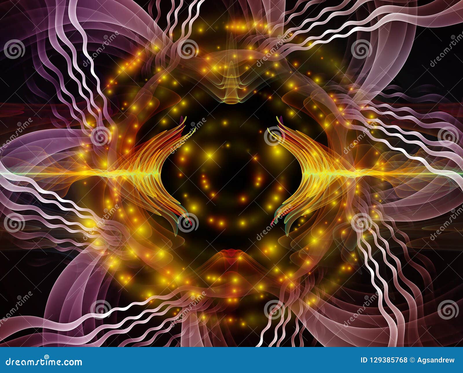 Unfolding of Radial Oscillation Stock Illustration - Illustration of ...