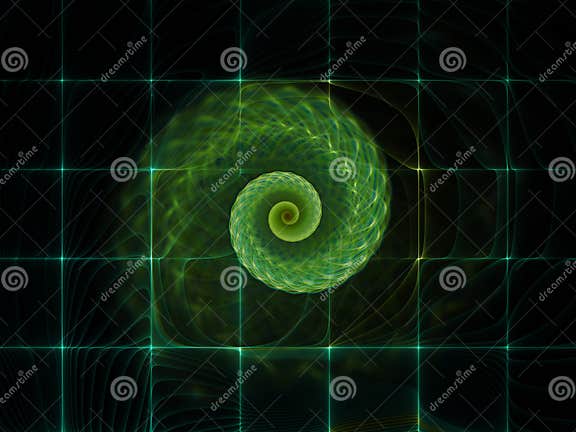Unfolding of Space stock illustration. Illustration of calculation ...