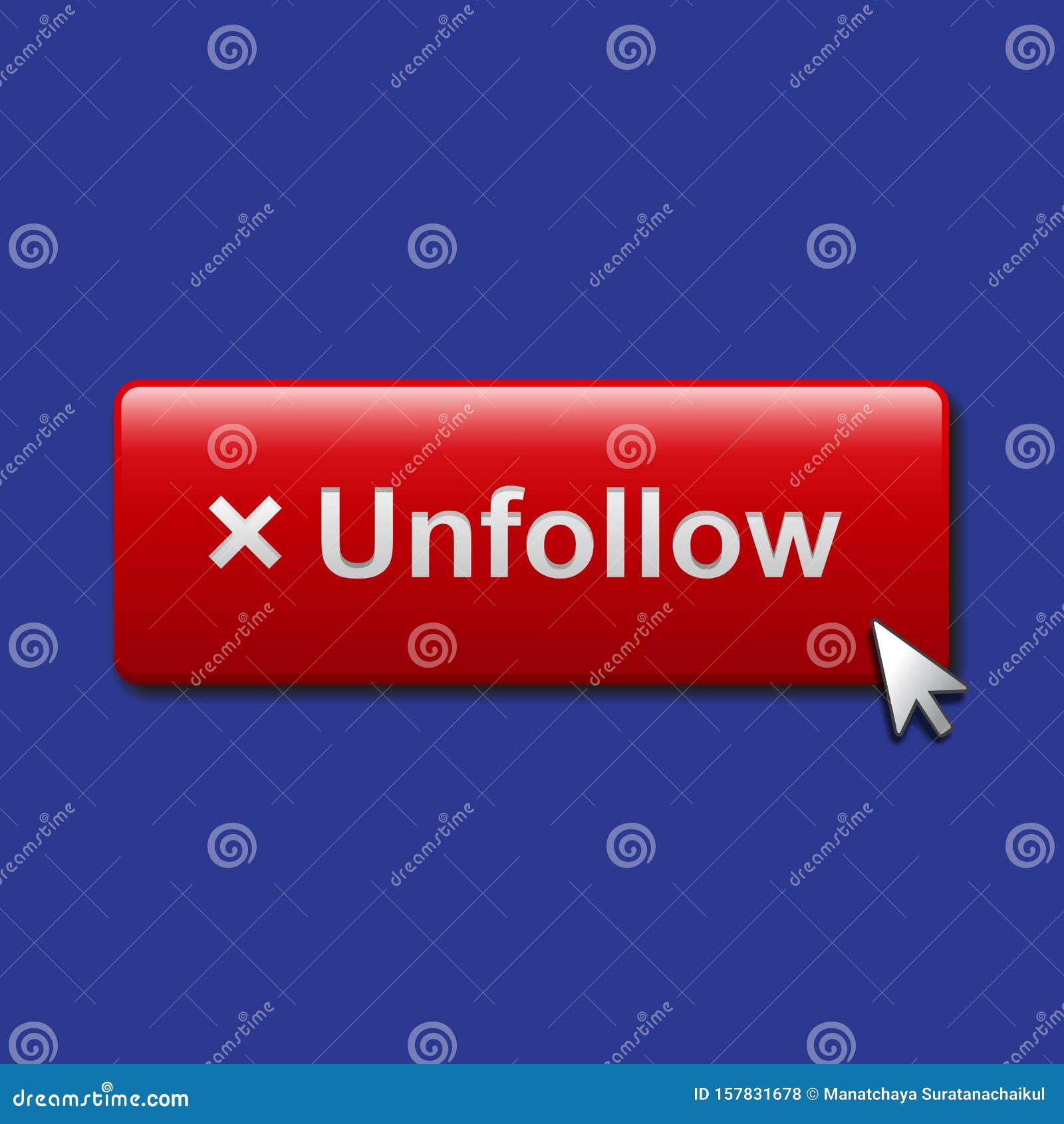 Unfollow button. stock vector. Illustration of button - 157831678 Unfollow button. stock vector. Illustration of button - 157831678