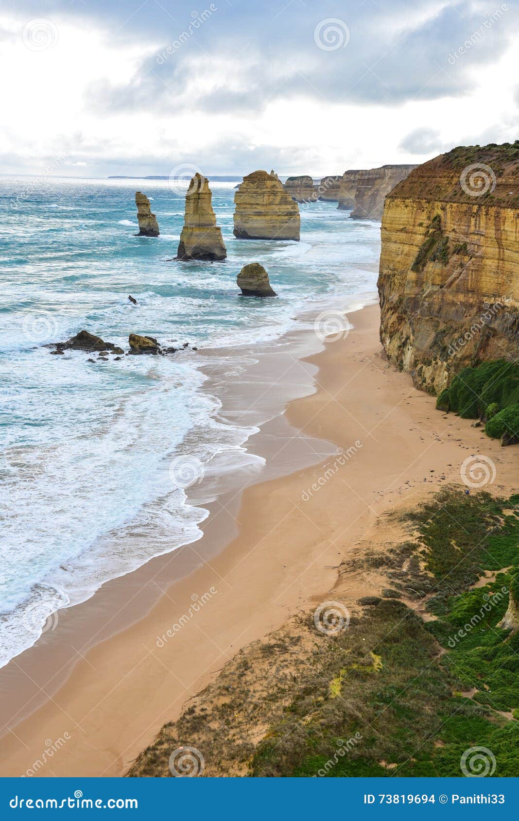 Unforgettable View of Scenic Twelve Apostles Stock Photo - Image of ...