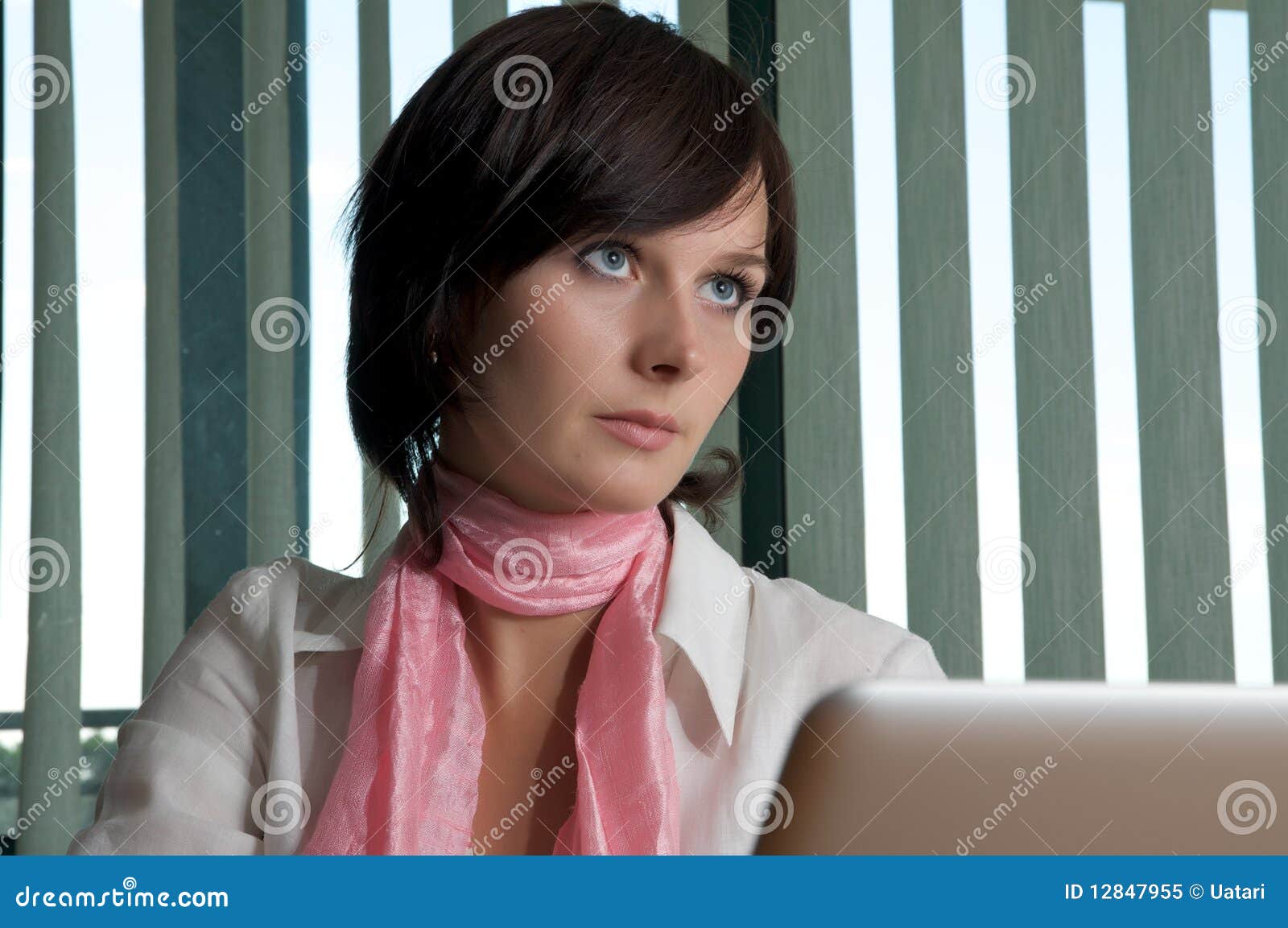 Unfriendly business woman stock image. Image of tired - 12847955