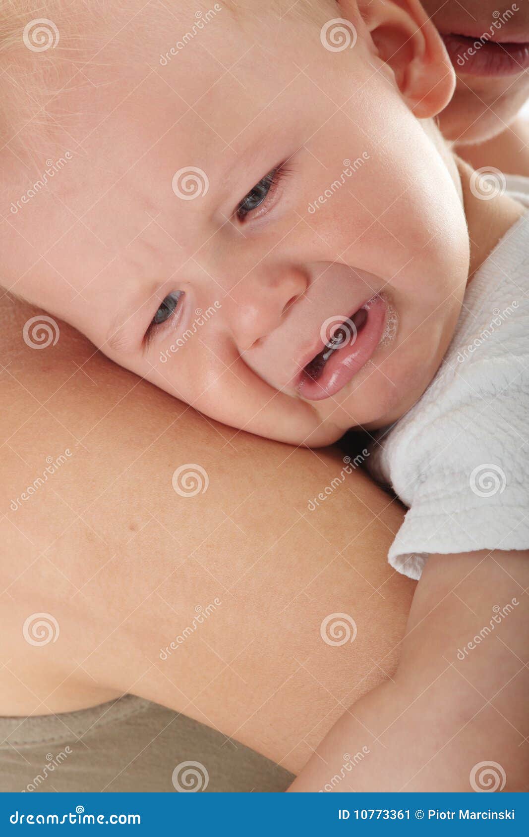 Unhappy baby crying stock image. Image of adorable, offense - 10773361